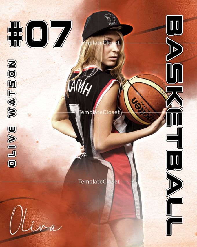 Fully Customized Basketball Signature Template