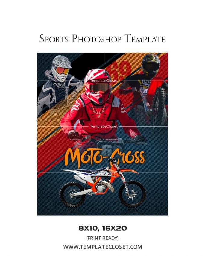 Moto Cross Customized Photography Template