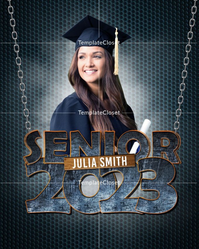 Customized Senior Photoshop Photography Template