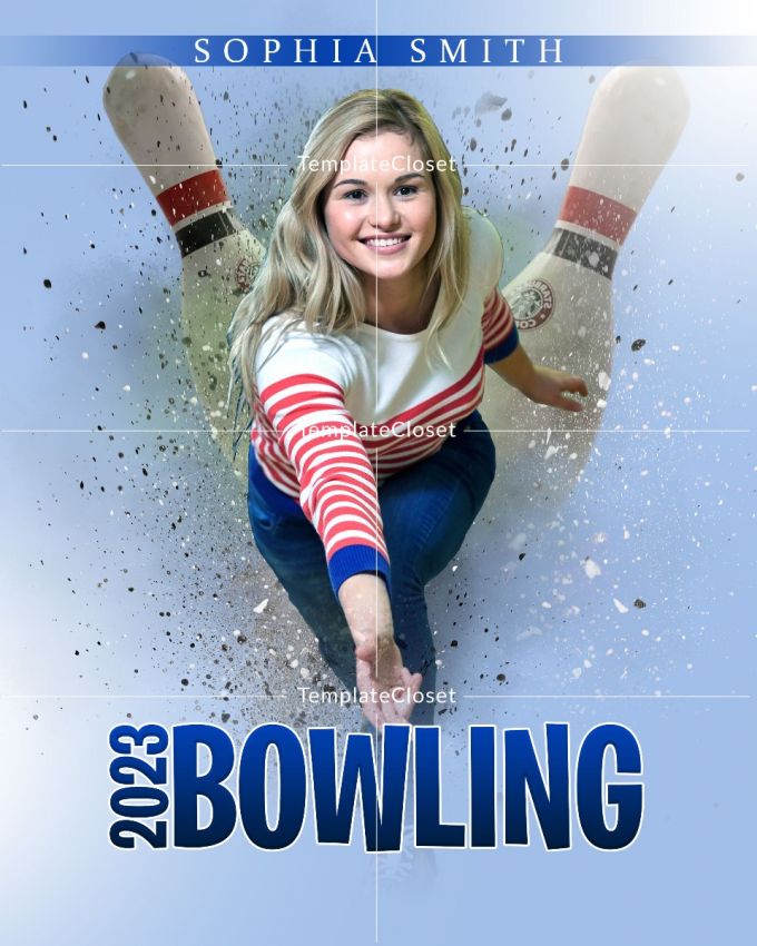 Bowling Photoshop Photography Template