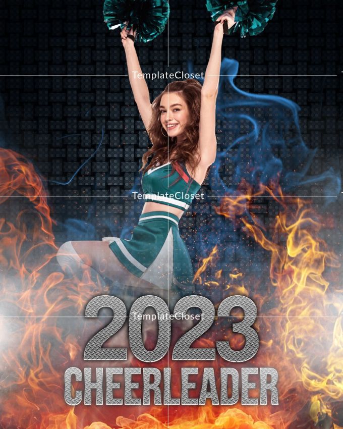 Cheerleader Layered Photoshop Poster