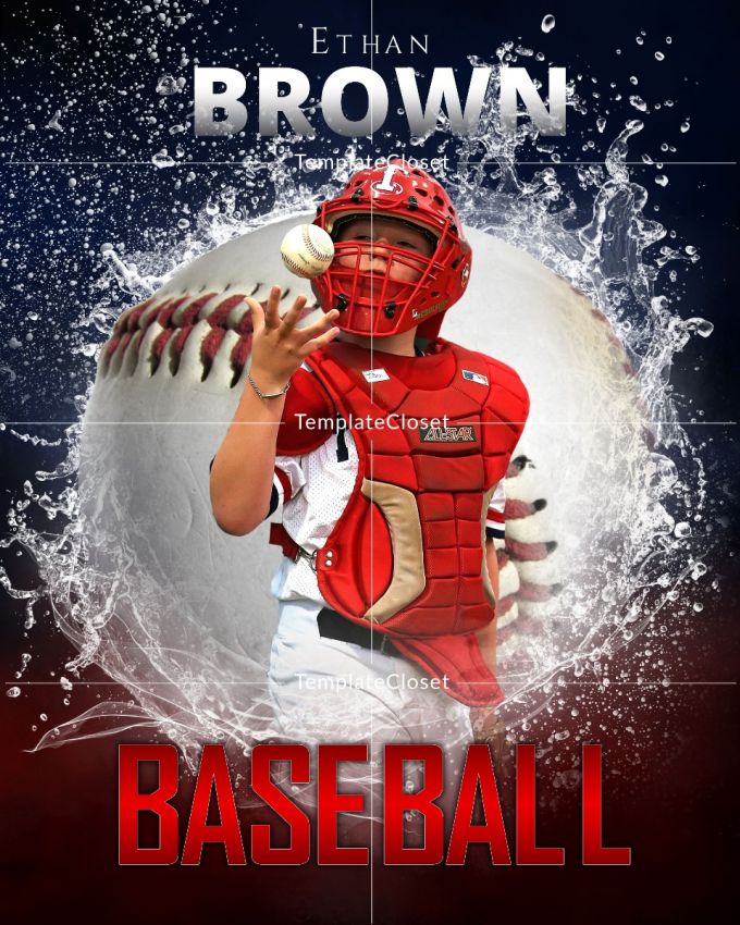 Baseball Light Effect Customized Template