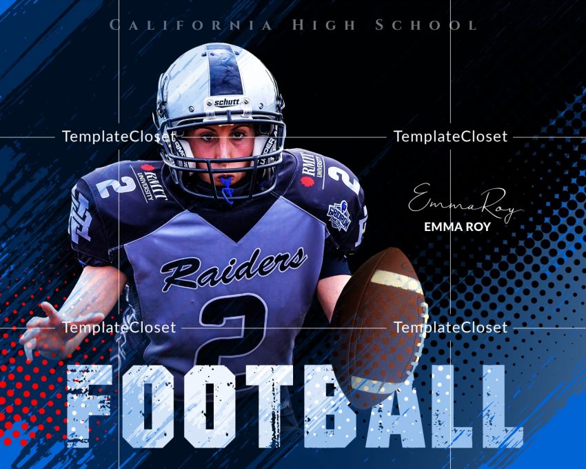 Template Closet - Football Player Signature Template
