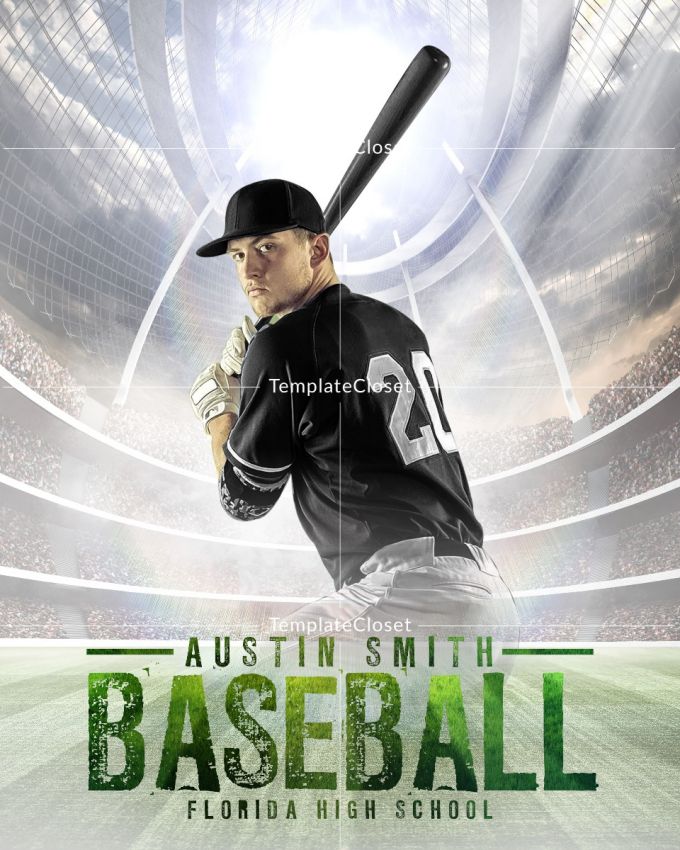 Baseball Light Effect Customized Template