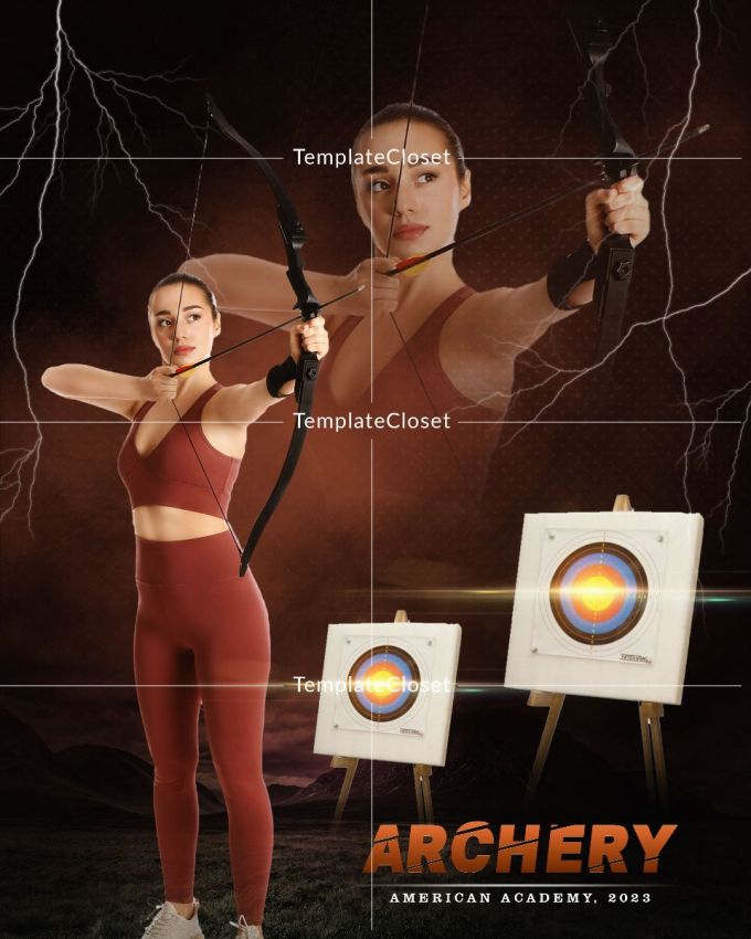 Archery Memory Mate Print Ready Template