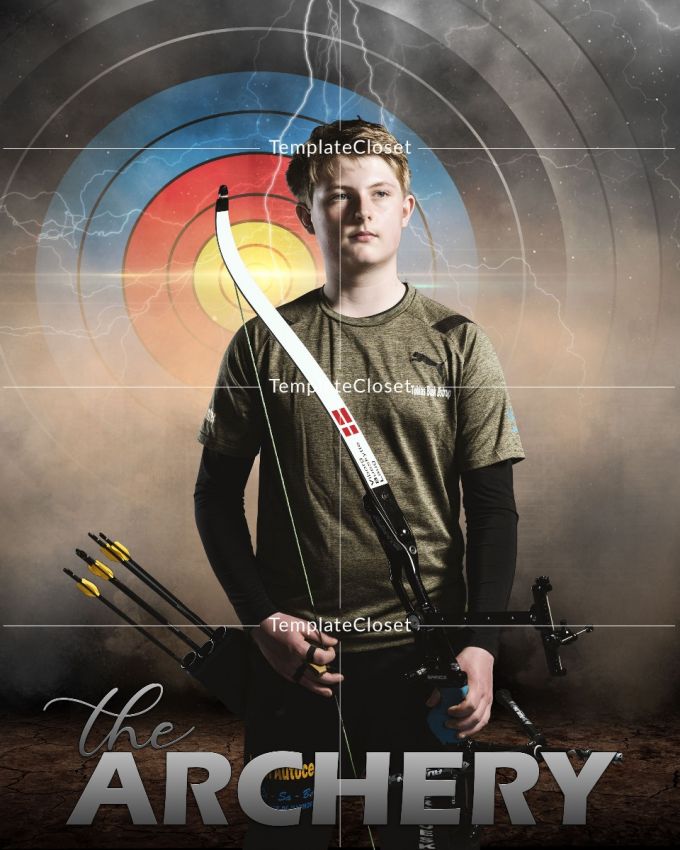 Print Ready Archery Sports Template