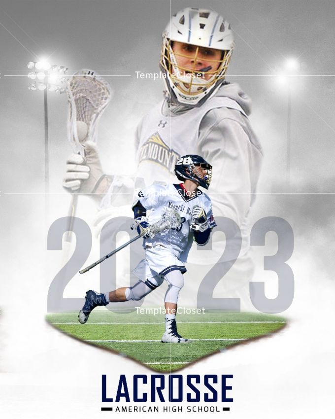 Lacrosse Memory Mate Photoshop Poster