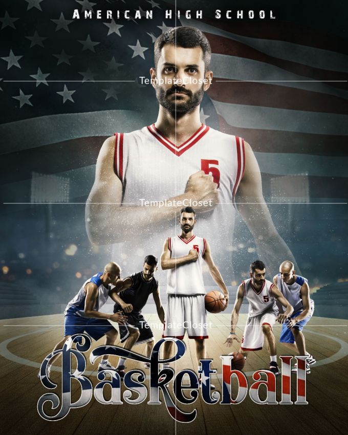 Basketball Print Ready Sports Template