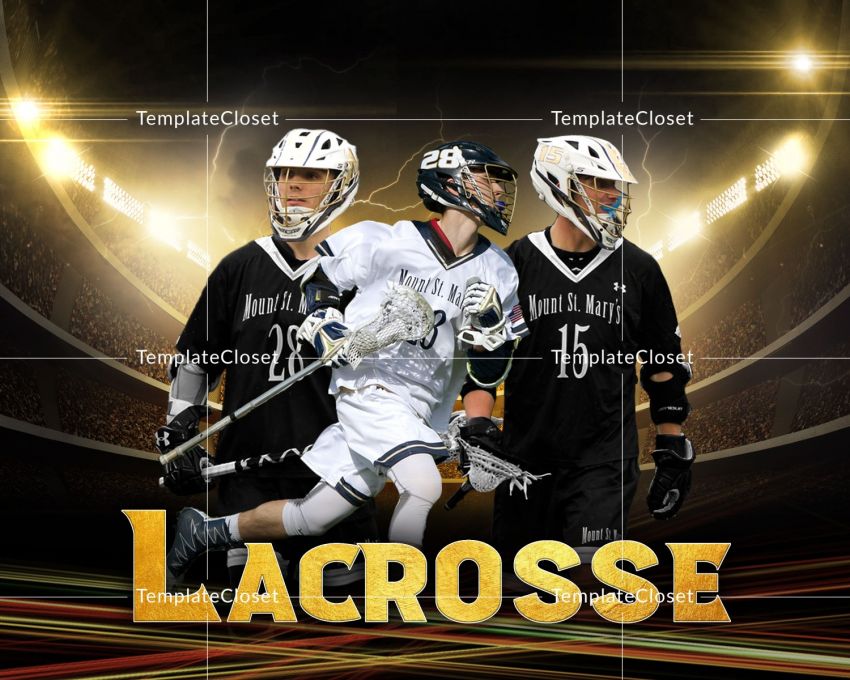 Lacrosse Memory Mate Photoshop Poster