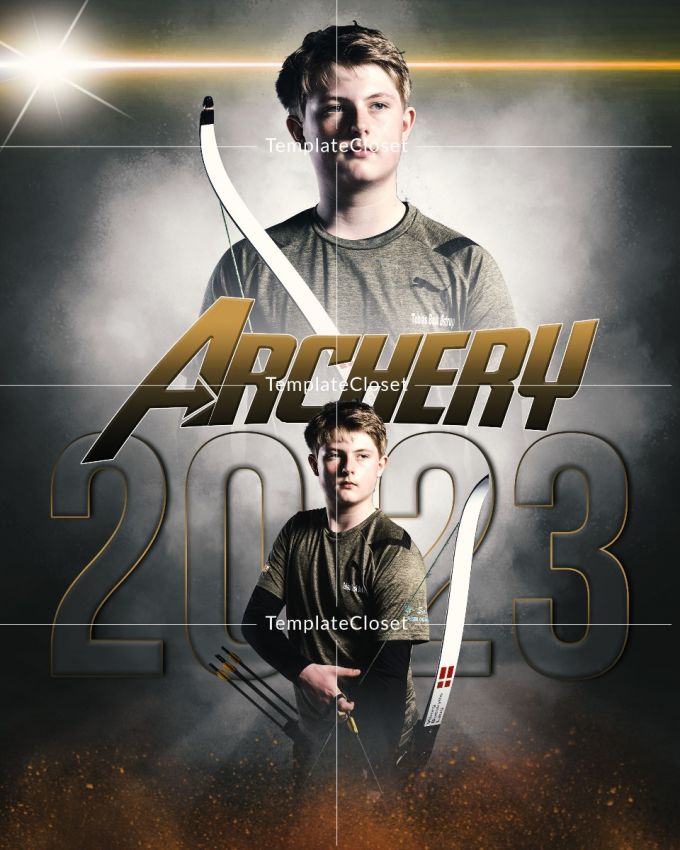 Print Ready Archery Sports Template