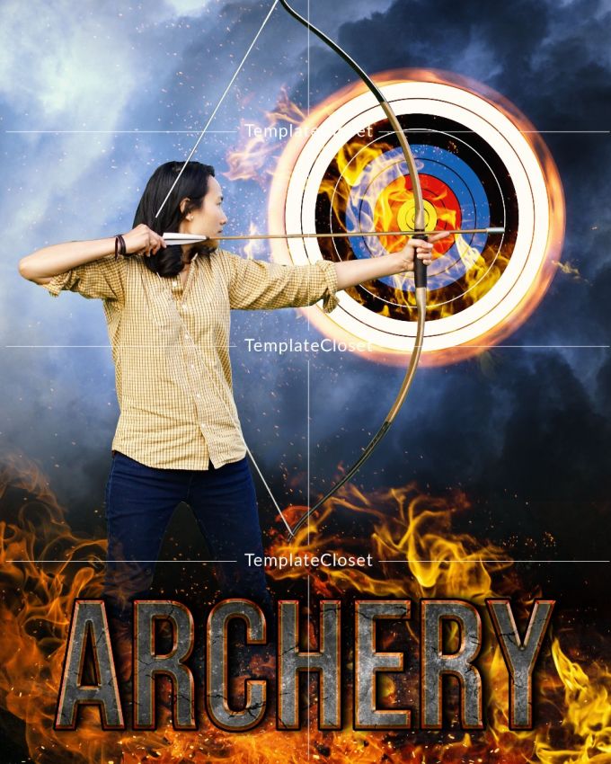 Archery Print Ready Template