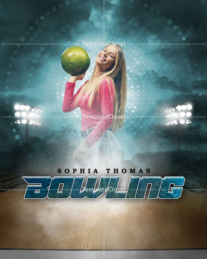 Bowling Photoshop Photography Template