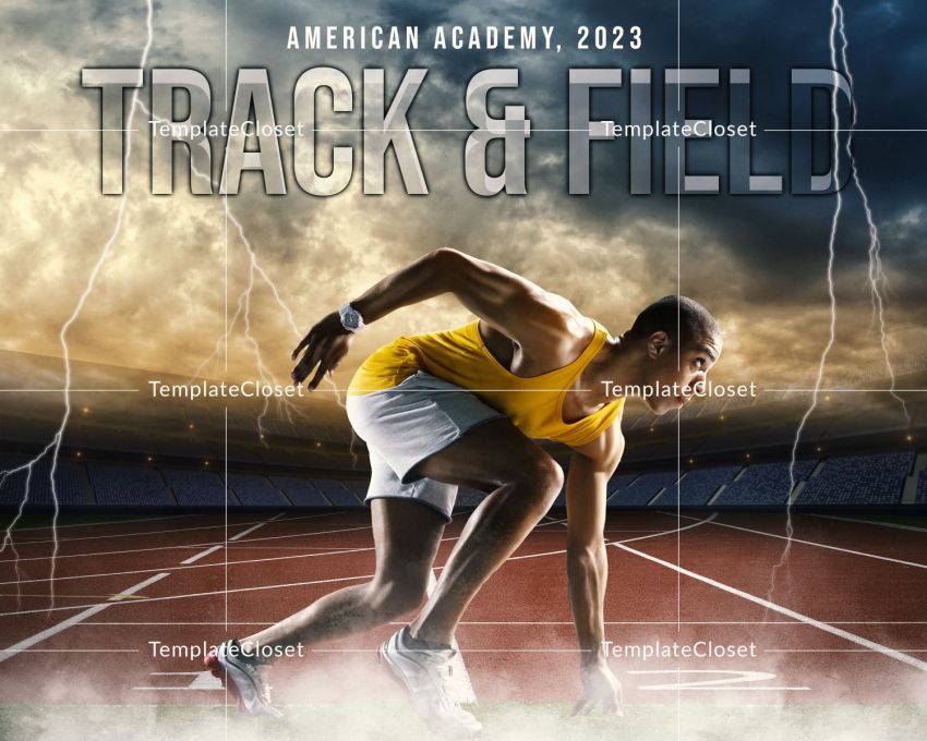 Track And Field Sports Photoshop Template