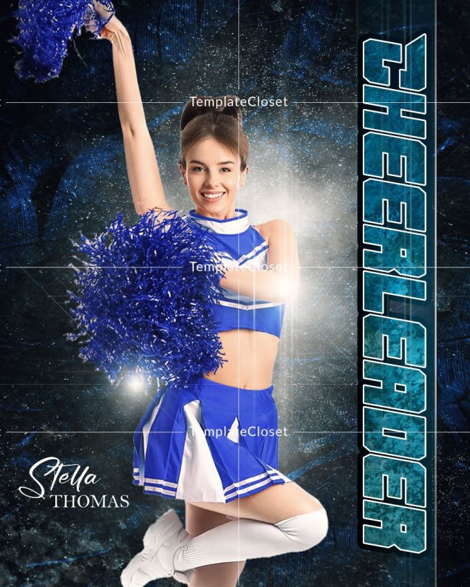 Cheerleader Florida High School Senior Template