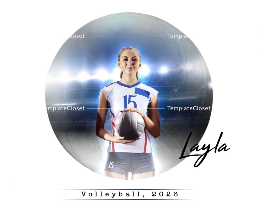Volleyball Sports Customized Photoshop Template