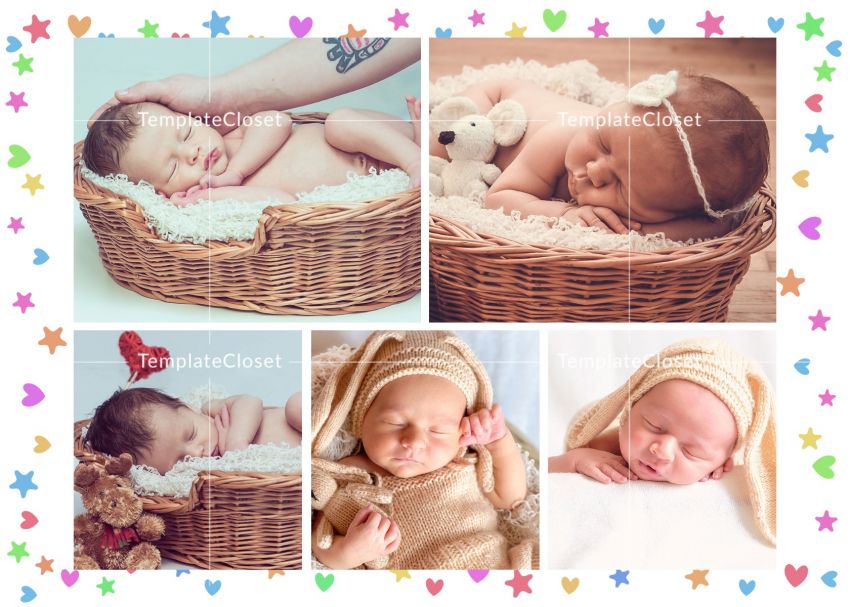 Kid Digital Photography Photoshop Template