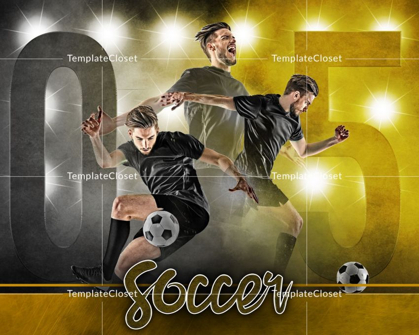 Fully customized Soccer Memory Mate Template