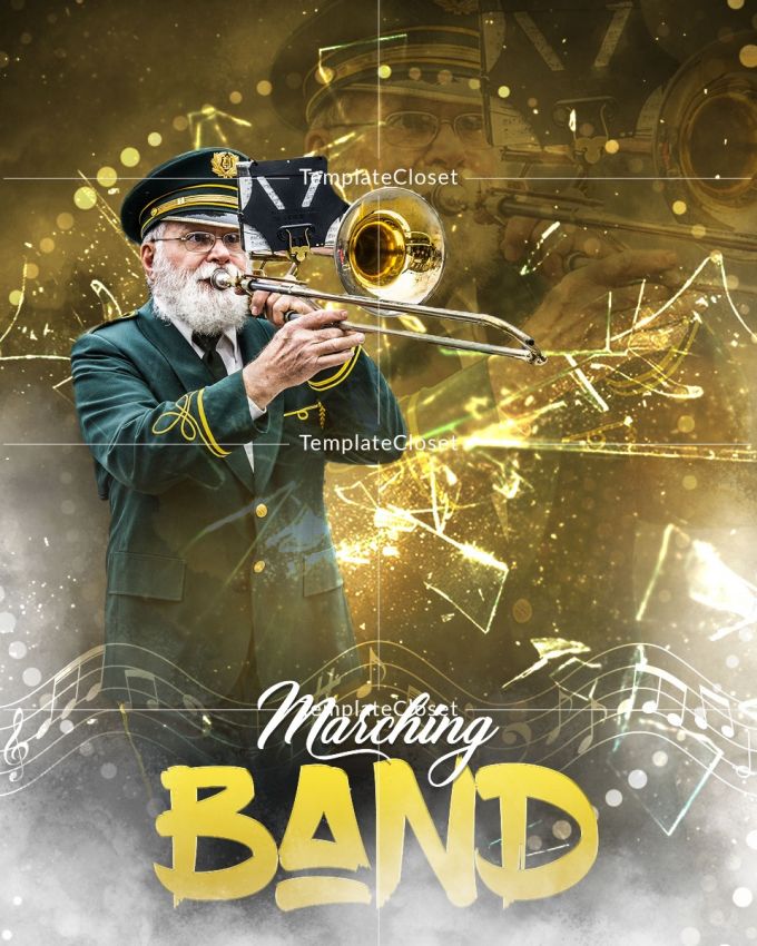 Print Ready Marching Band Enliven Effect Template