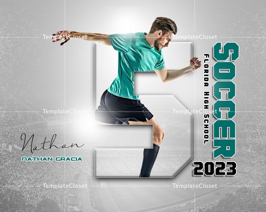 Soccer Signature Effect Sports photoshop Template