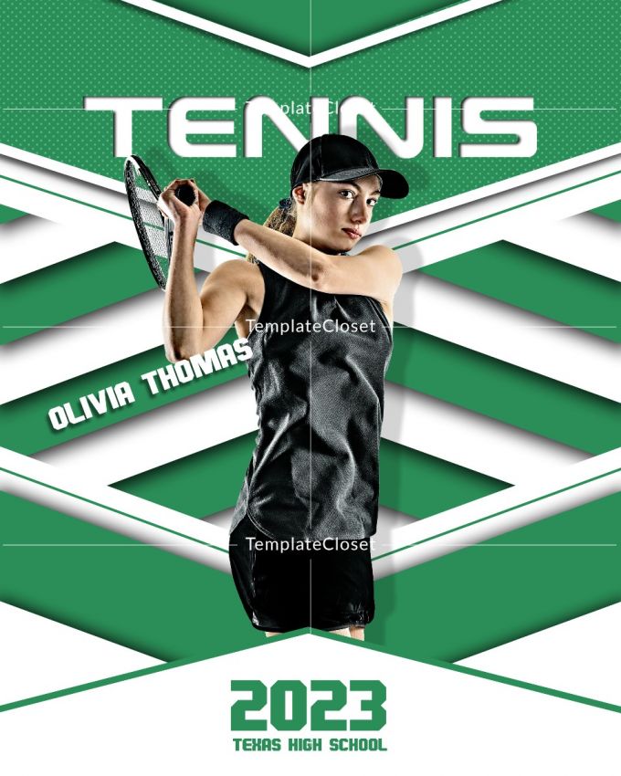 Tennis Sports Customized Photoshop Template