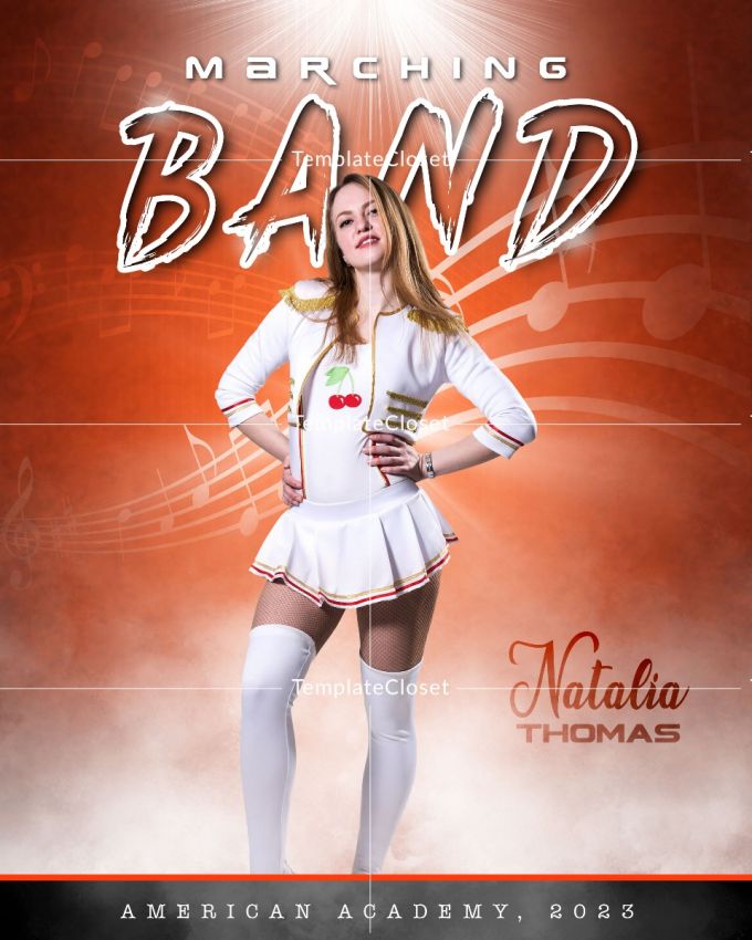 Marching Band Sports Print Ready Photography Poster