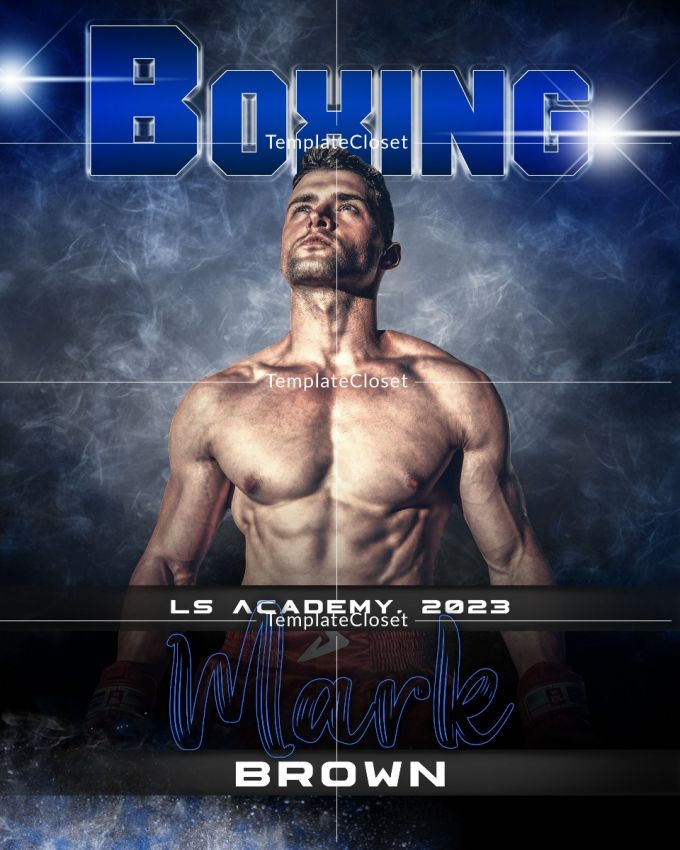 Boxing Sports Photoshop Poster