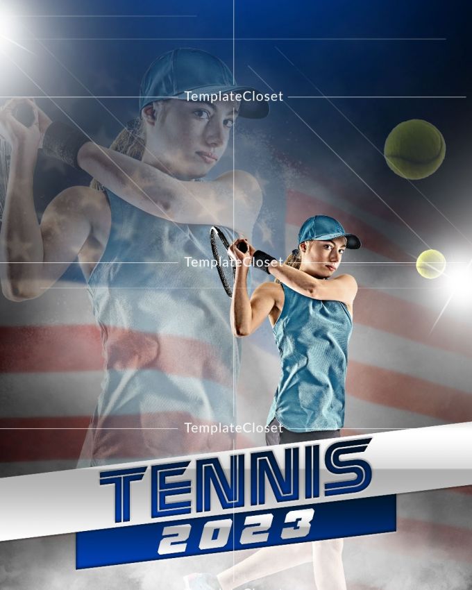 Tennis Sports Customized Photoshop Template