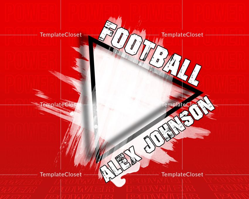 Football Signature Effect Photoshop Template