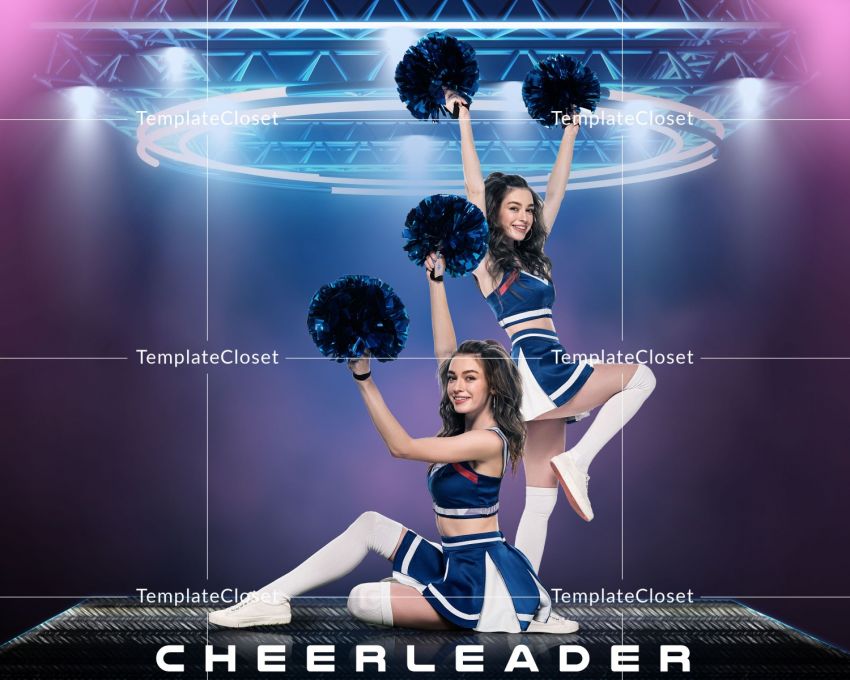 Cheerleader Signature Photography Template