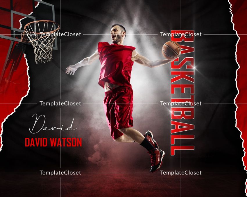 Basketball Power Sports Photography Poster