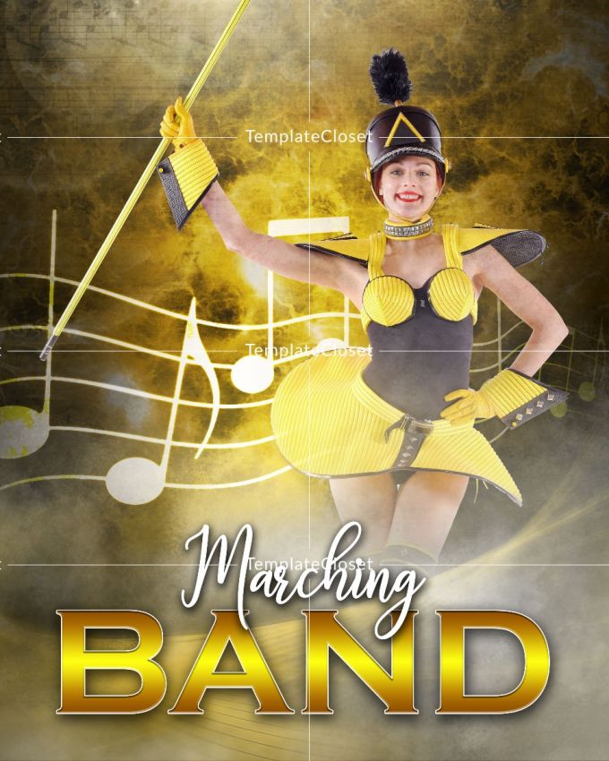 Marching Band Sports Print Ready Photography Poster