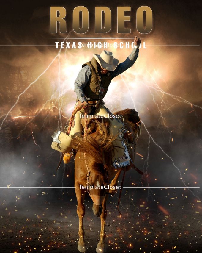 Rodeo Sports Photoshop Template
