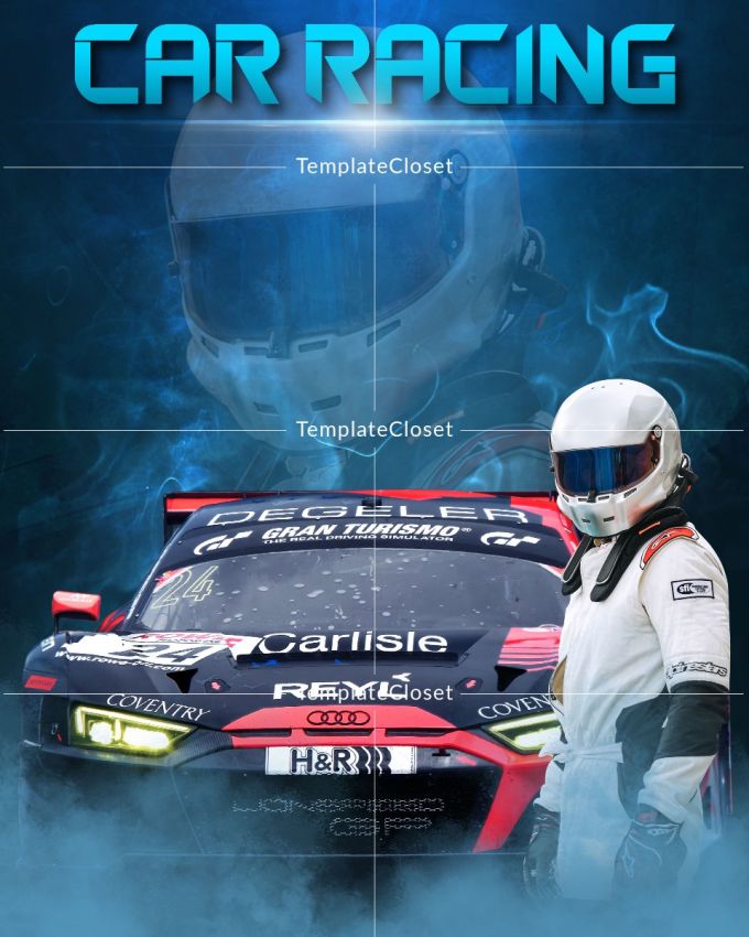 Car Racing Tommy William Template Photography