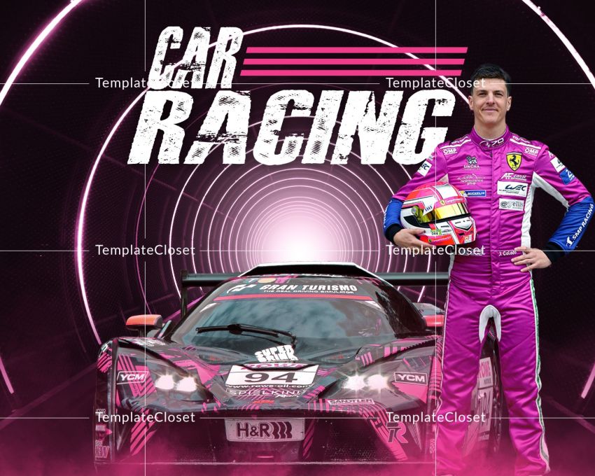 Car Racing Tommy William Template Photography