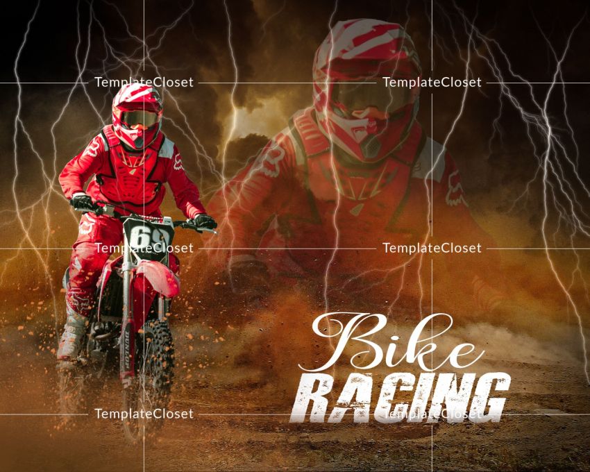 Bike Racing Light Effect Template