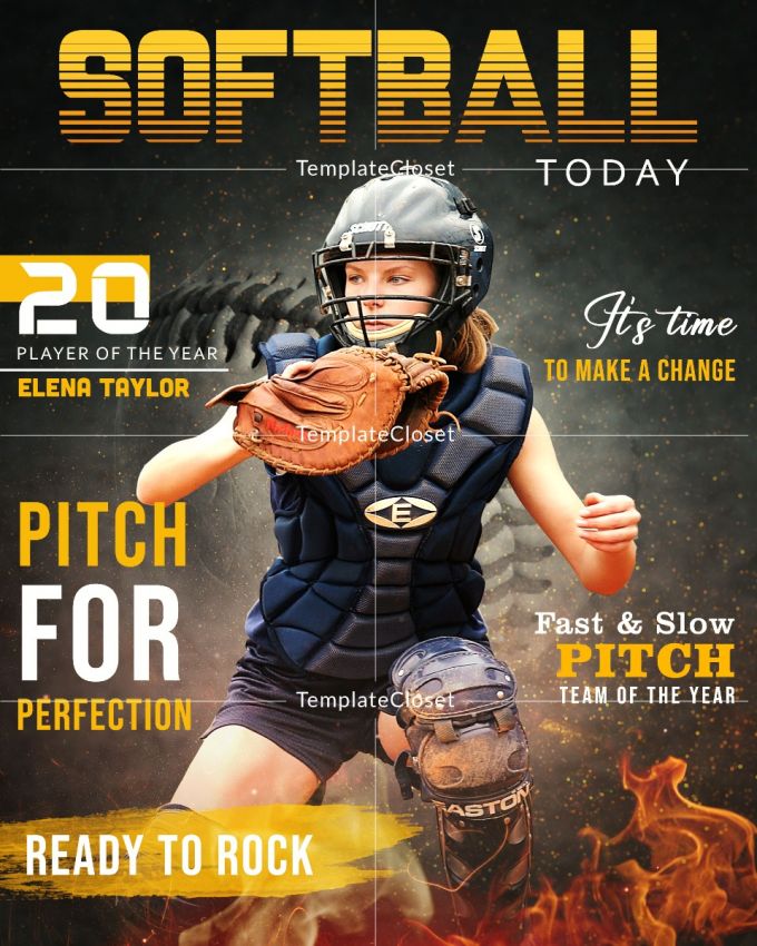 Softball Magazine Cover