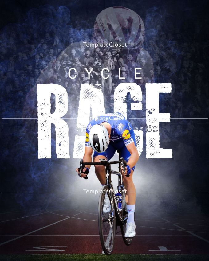 Cycle Race Memory Mate Sports Photography Template