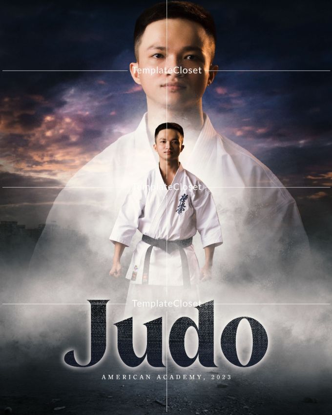 Judo Print Ready Sports Template