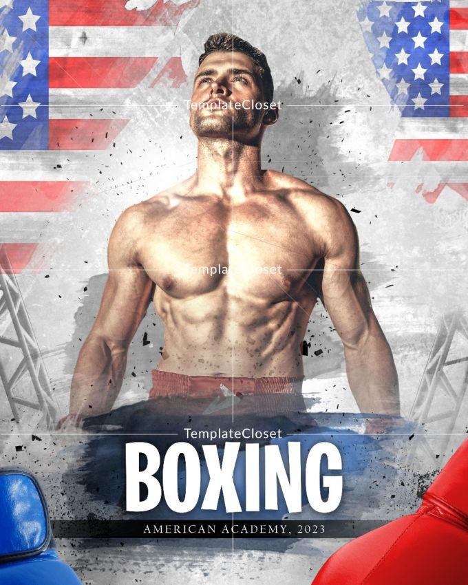 Boxing Sports Photoshop Poster