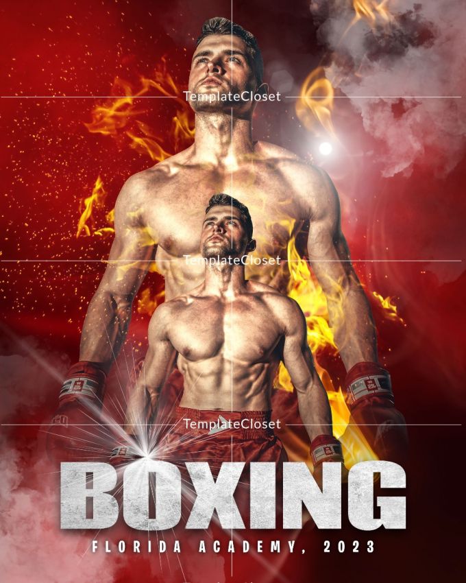 Boxing Sports Photoshop Poster