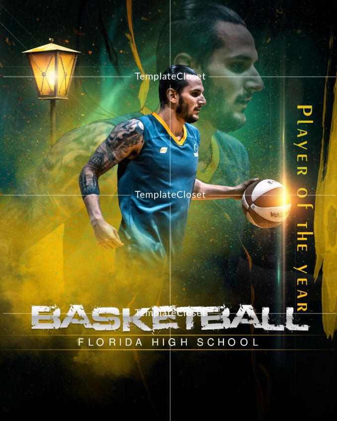 Basketball Power Sports Photography Poster