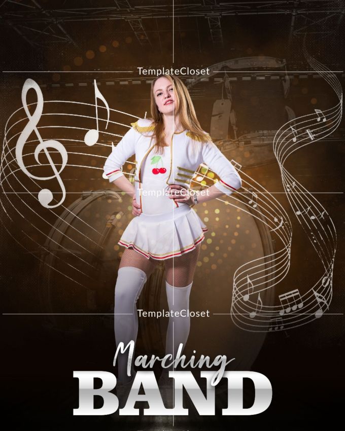 Marching Band Sports Print Ready Photography Poster