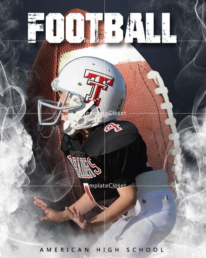 Football Sports Fully Customized Layered Photoshop Template