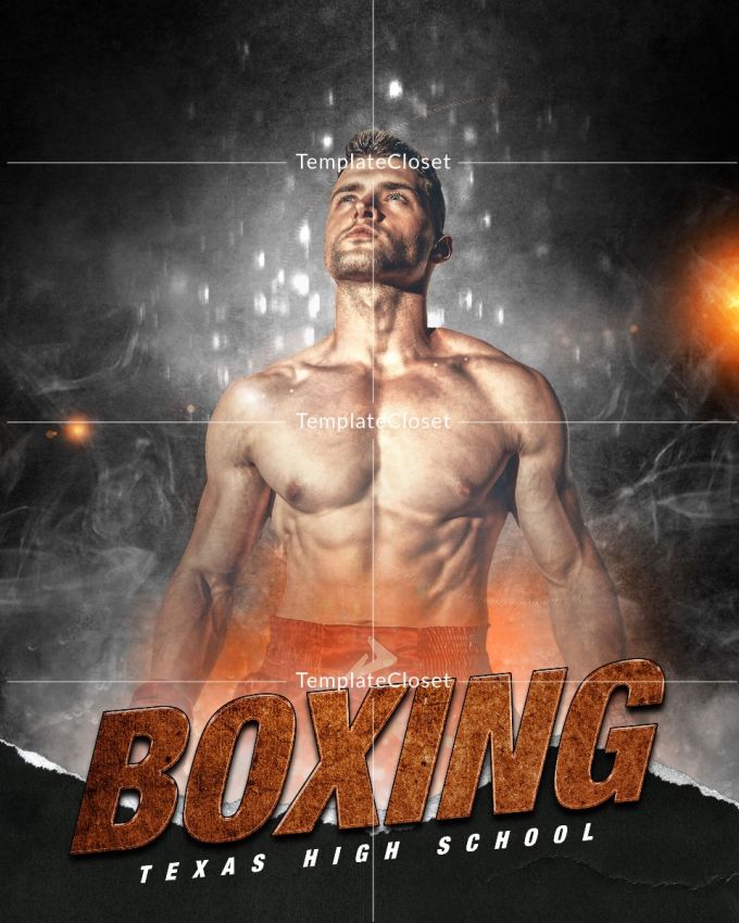 Boxing Sports Photoshop Poster