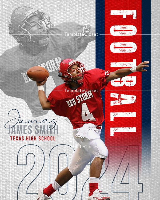 Football Photoshop Photography Template