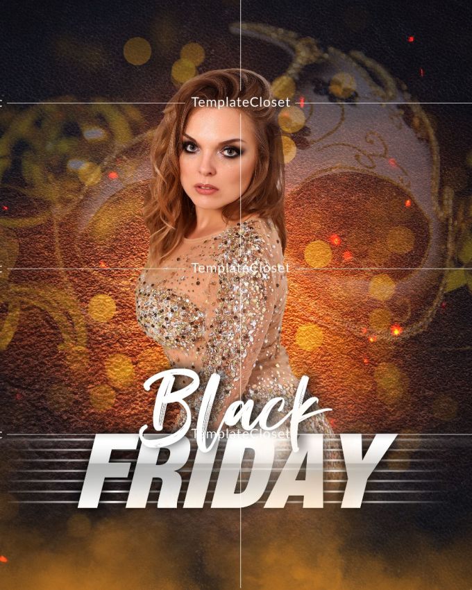 Black Friday Digital Print Ready Photoshop Template
