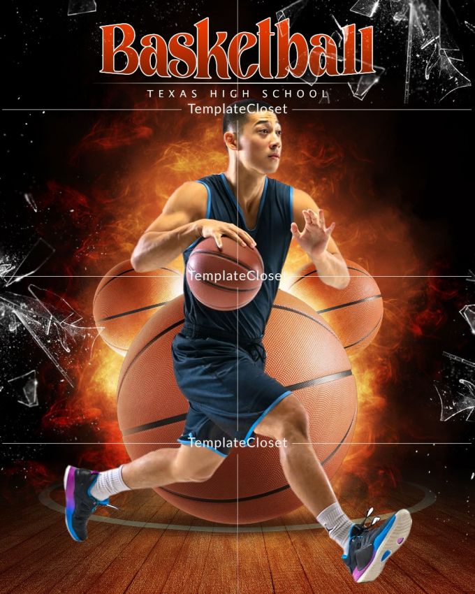 Basketball Enliven Effect Poster