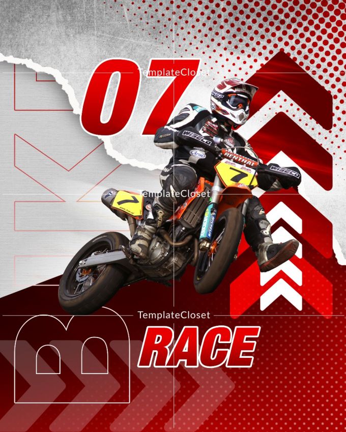 Bike Racing Light Effect Template