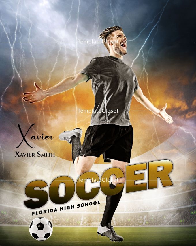 Soccer Memory Mate Signature Photography Template