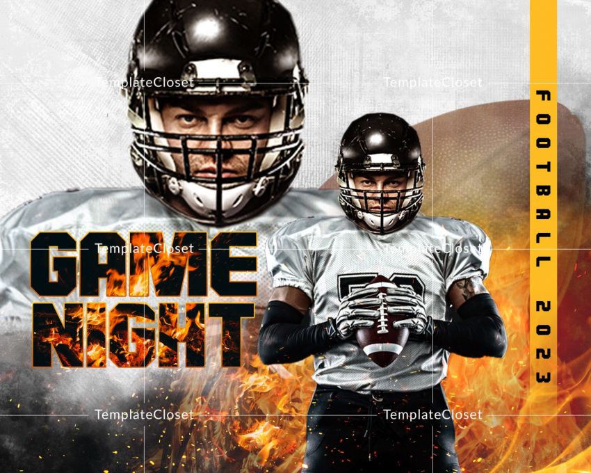 Football Photoshop Photography Template